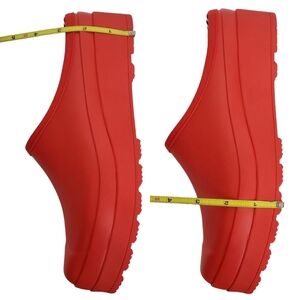 Hunter | Shoes | New Hunter Womens Original Play Slide On Clog Logo Red ...